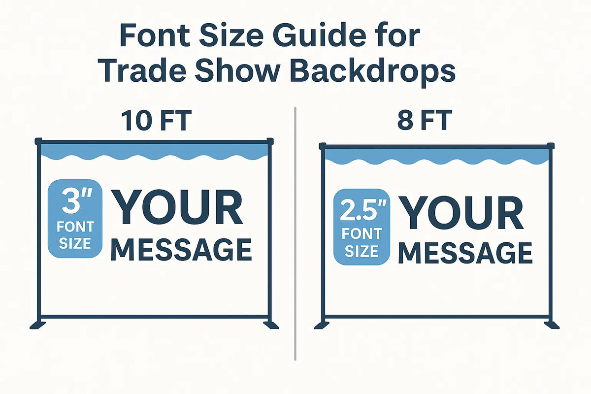 What Font Size Should You Use for a 10ft and 8ft Trade Show Backdrop ...